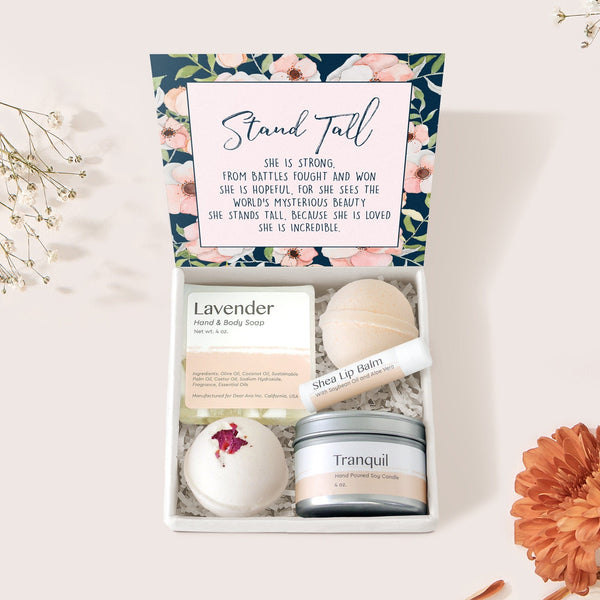 Inspirational Bath & Body Gift Basket Self Care & Stress Relief ...