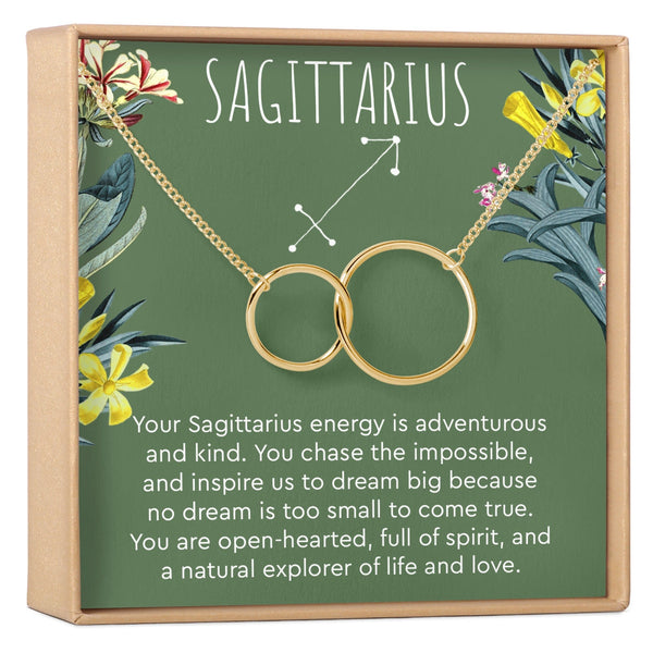 Sagittarius Zodiac Gift Necklace - Tarot birthday, holiday present for ...